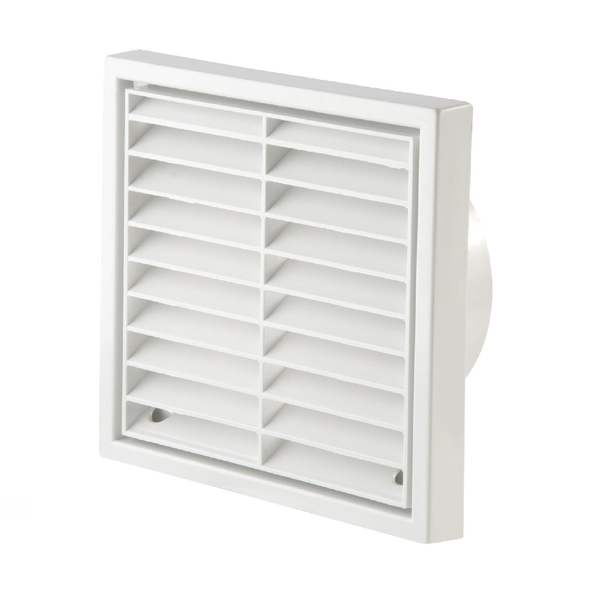 White Extractor Fan Air Vent Louvre Grille for 4 Inch Ducting — Homesmart