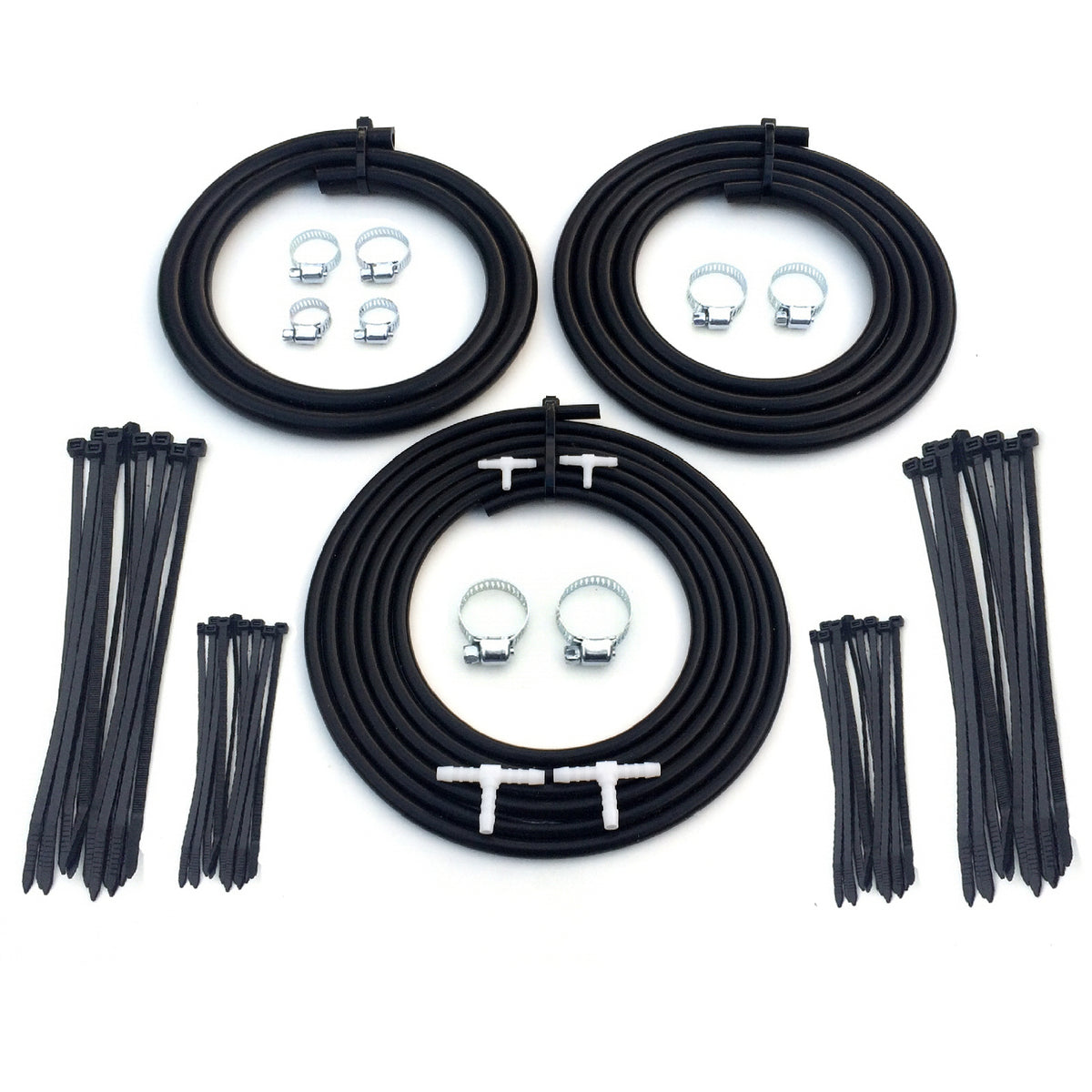 Universal Engine Bay Silicone Hose BlacK Dress Up Kit. — Homesmart